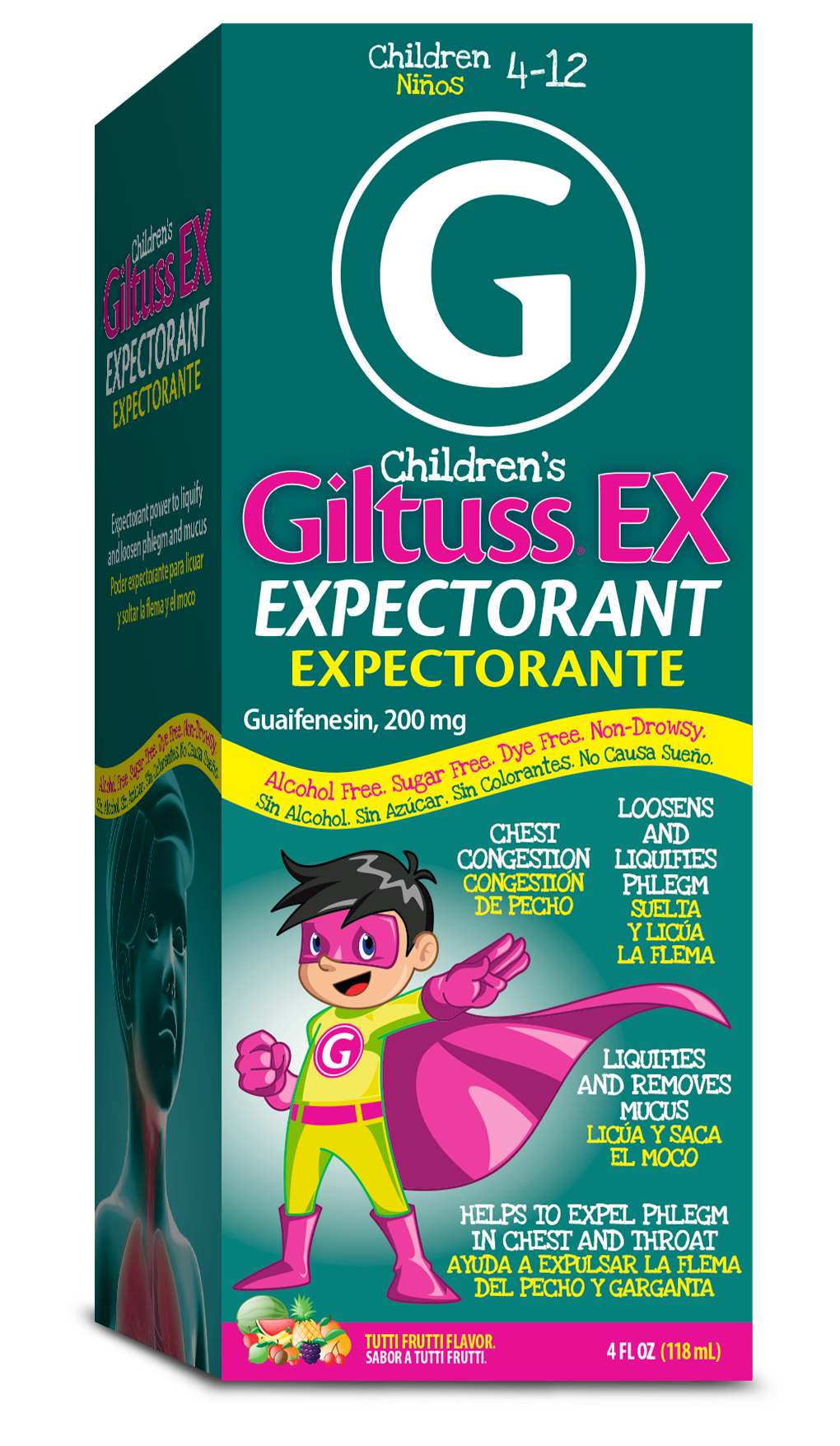 CHILDREN’S GILTUSS® EX Expectorant – 4 OZ – Giltuss Multisite