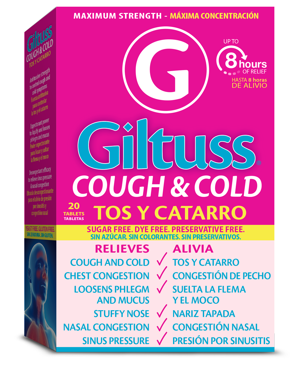 GILTUSS® Cough & Cold – 20 Tabletas – Giltuss Multisite