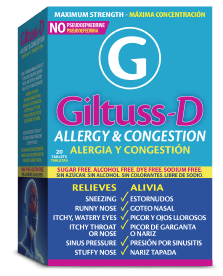 GILTUSS® D Allergy & Congestion – 20 Tabletas – Giltuss Multisite