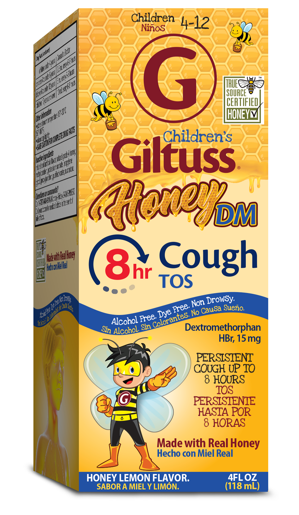 GILTUSS® Honey Cough & Chest Congestion – 4 OZ – Giltuss Multisite